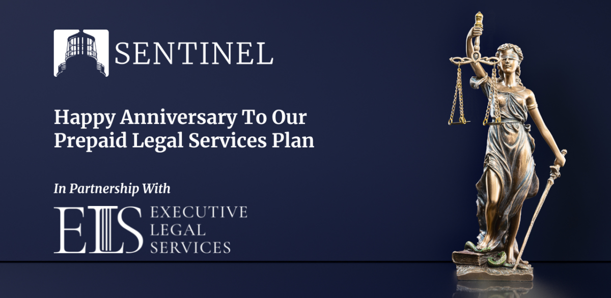 Happy Anniversary - Prepaid Legal Services Plan - Sentinel