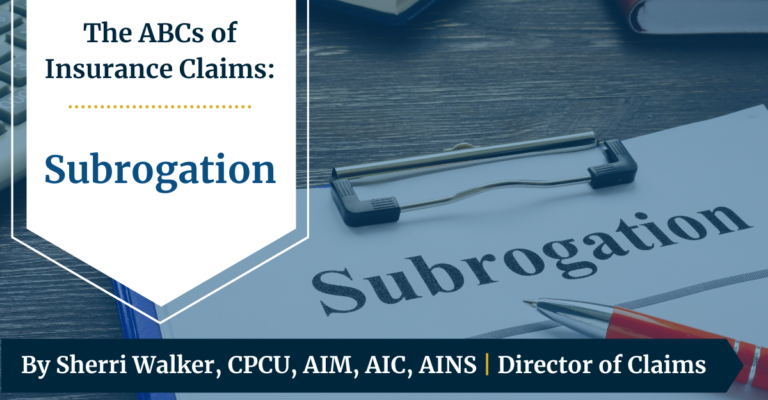 ABCs of Insurance Claims: S is for Subrogation - Sentinel