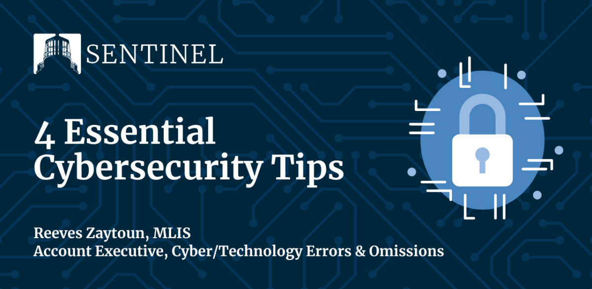 4 Essential Cybersecurity Tips - Sentinel